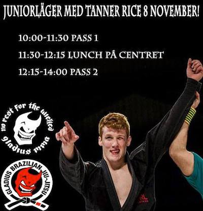 Juniorläger med Tanner Rice - Fighter Centre Göteborg